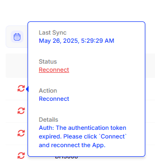 Sync Status Icons – Auty